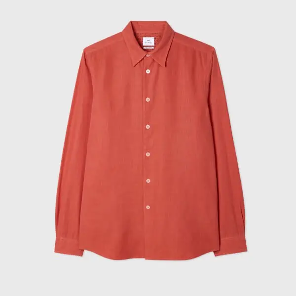 Paul Smith Coral Lyocell-cotton Shirt
