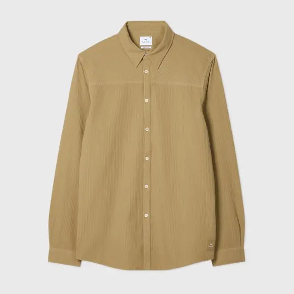Paul Smith Tan Textured-cotton Shirt