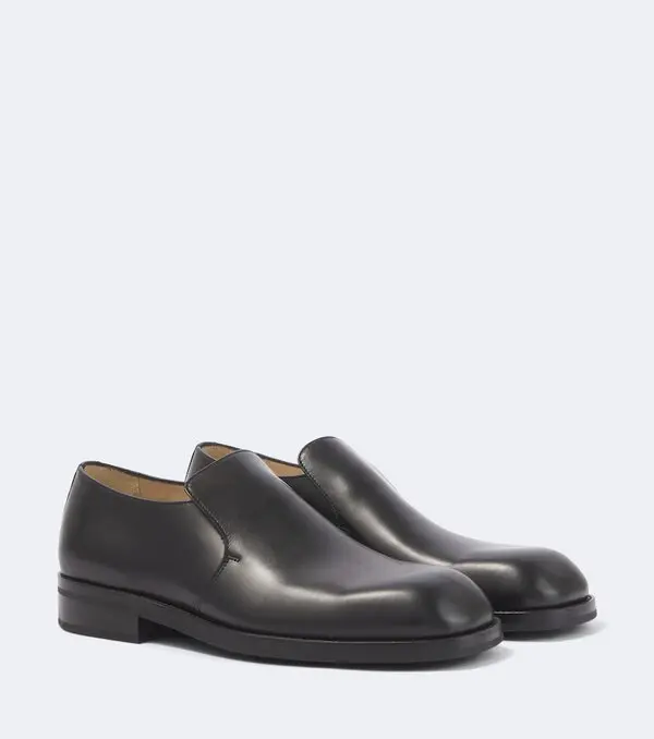 LEMAIRE Leather Slip-on Shoes - Black