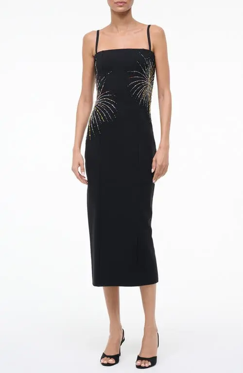 Staud Britney Sleeveless Midi Dress