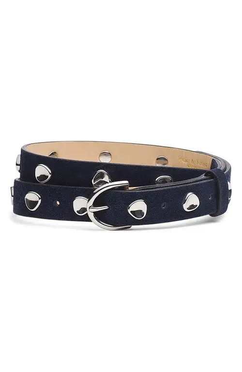 Rag & Bone Brynn Suede Belt - Navy Suede