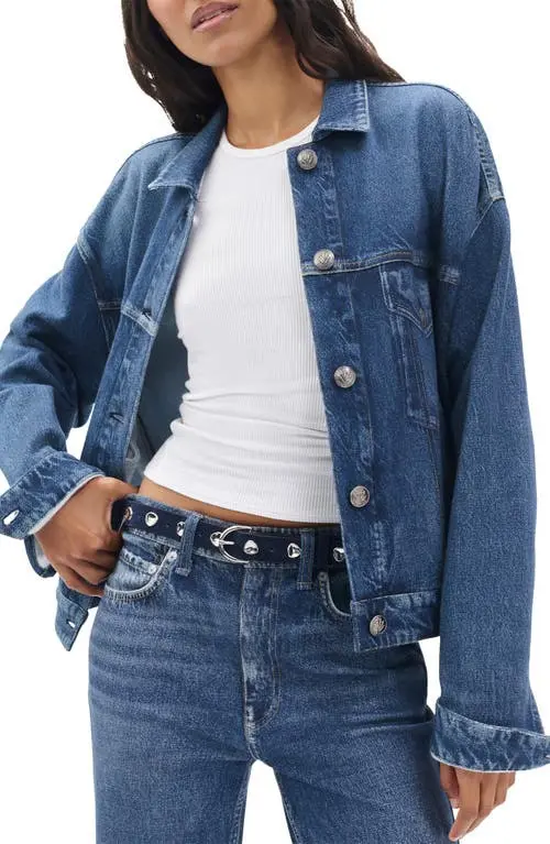 Rag & Bone Brynn Suede Belt - Navy Suede