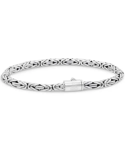 DEVATA Borobudur Round Chain Bracelet - Silver