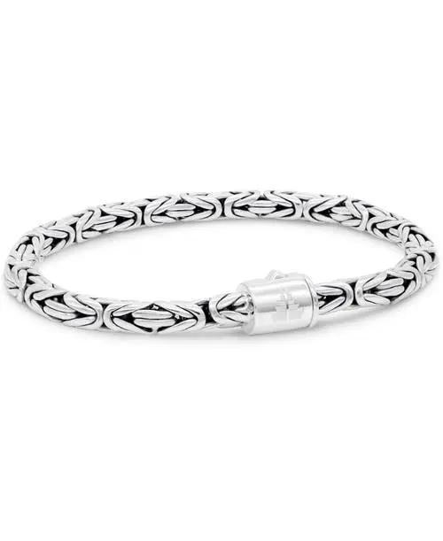 DEVATA Borobudur Round 5mm Chain Bracelet - Silver