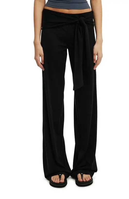 COTTON ON Honey Tie Pant - Black