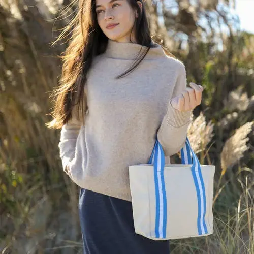 AME & LULU Mini Hamptons Tote - Scuba