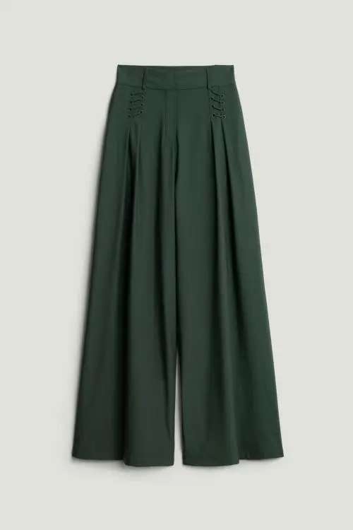 NOCTURNE Fluid Wide-leg Pull-on Trousers