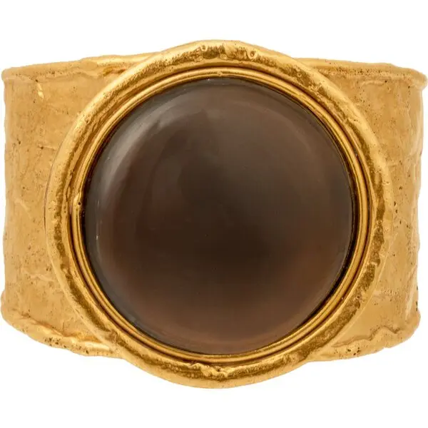 Sylvia Toledano Sphere Cuff - Smoky Quartz