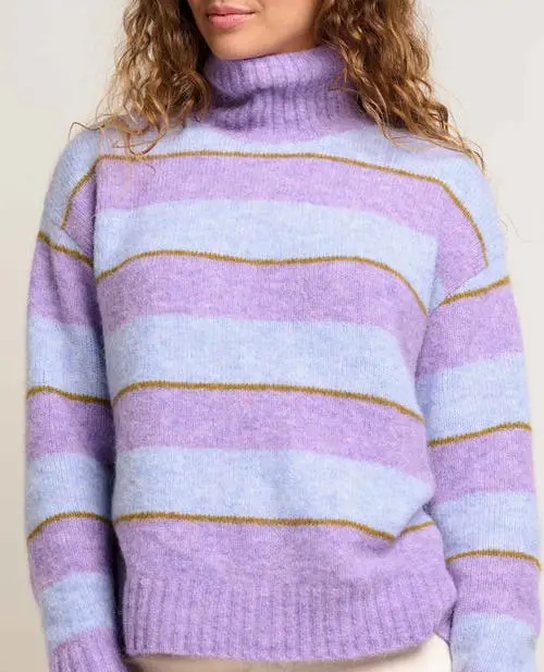 TOAD & CO Toddy T-neck Sweater - Aster