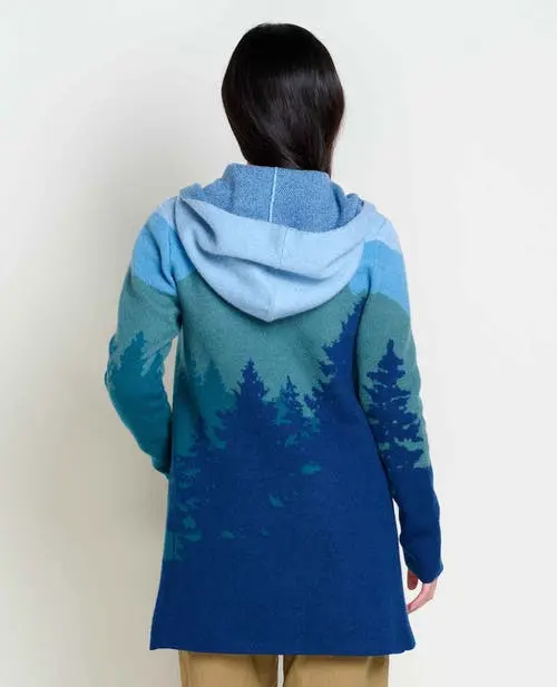 TOAD & CO Merino Heartfelt Hoodie - Atlantic Treeline Scenic