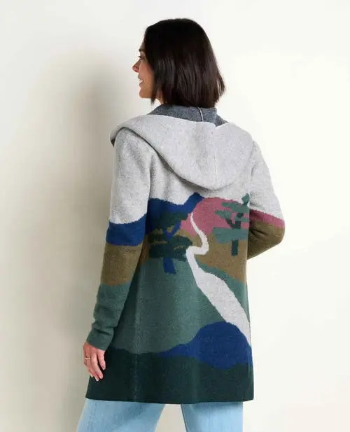 TOAD & CO Merino Heartfelt Hoodie - Pelican Pattern