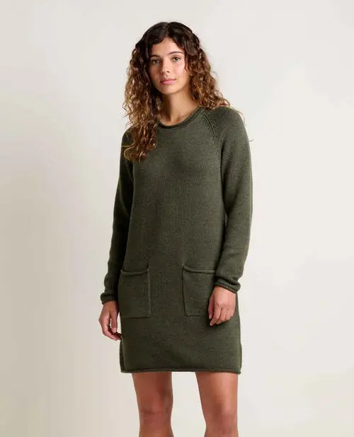 TOAD & CO Alpineglo Sweater Dress - Olive