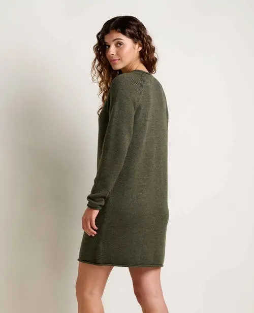 TOAD & CO Alpineglo Sweater Dress - Olive
