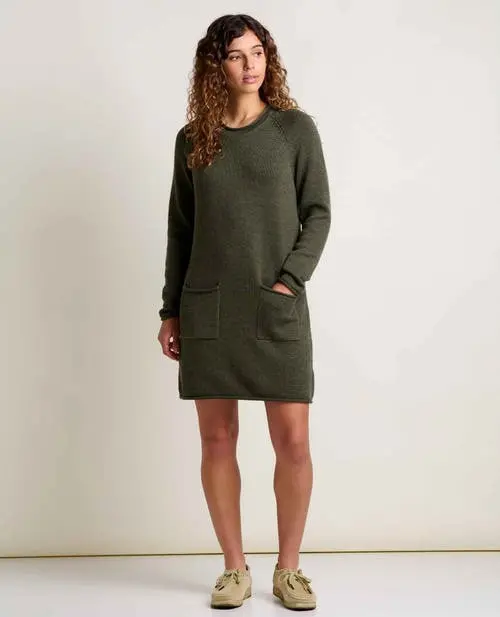 TOAD & CO Alpineglo Sweater Dress - Olive
