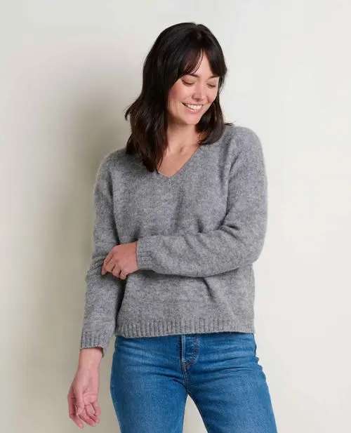 TOAD & CO Toddy Pullover Sweater - Heather Grey