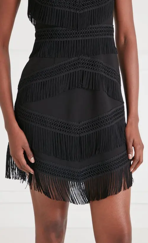TEMPERLEY LONDON Fringe Mini Dress