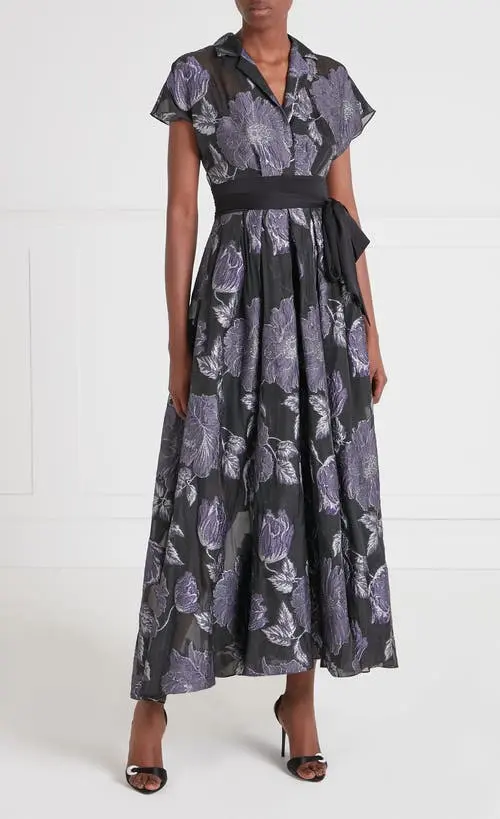 TEMPERLEY LONDON Bridget Floral Jacquard Gown