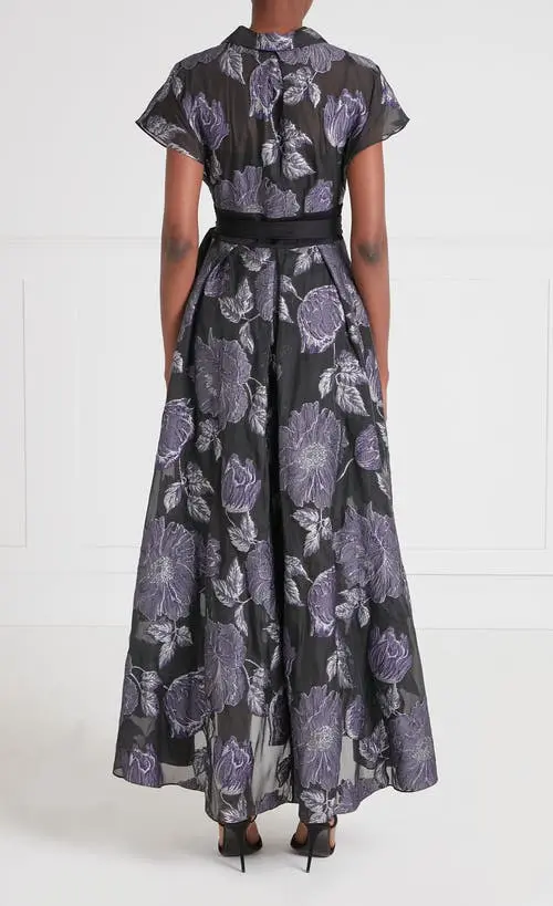 TEMPERLEY LONDON Bridget Floral Jacquard Gown