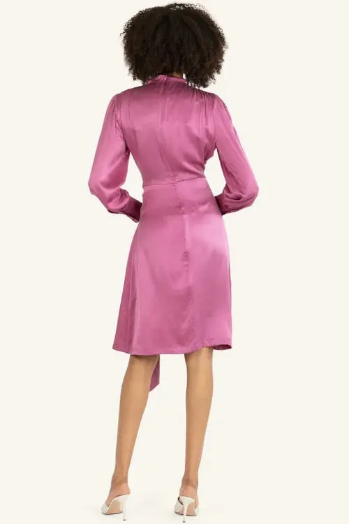 SECRET PON-PON Mina Silk Dress - Plum