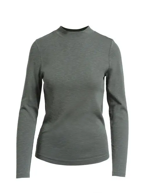 SINGLE STITCH Long Sleeve Crew Neck Tee - Hunter Green