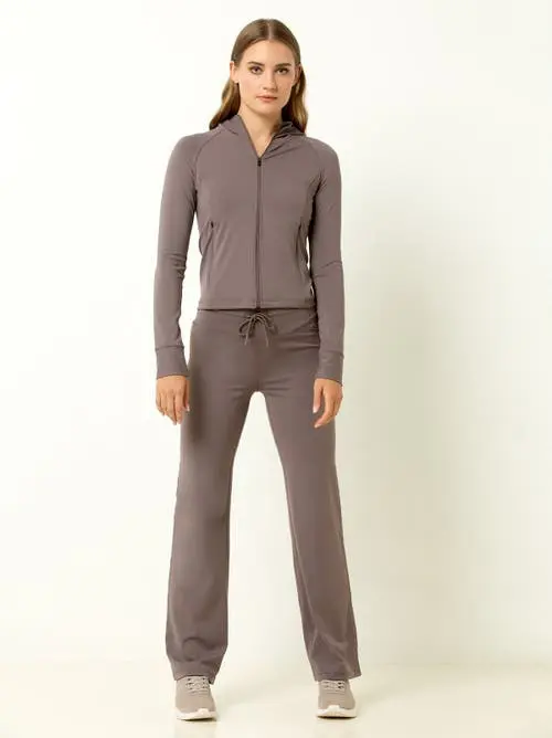 SINGLE STITCH Sueded Boot Leg Pant - Shark