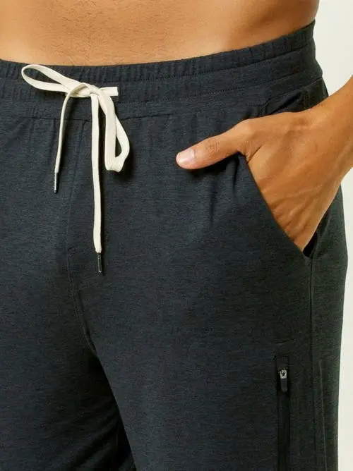 SINGLE STITCH Everyday Drawstring Jogger - Heather Navy