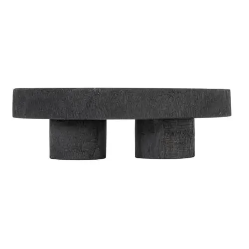 STORIED HOME Paulownia Wood Pedestal Tray