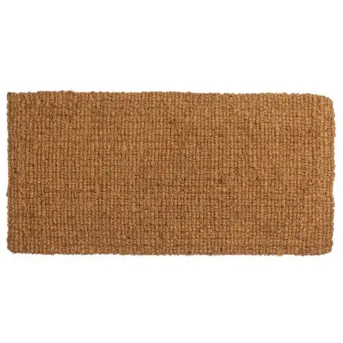 STORIED HOME Bonjour/au Revoir" Rectangle Coir Doormat