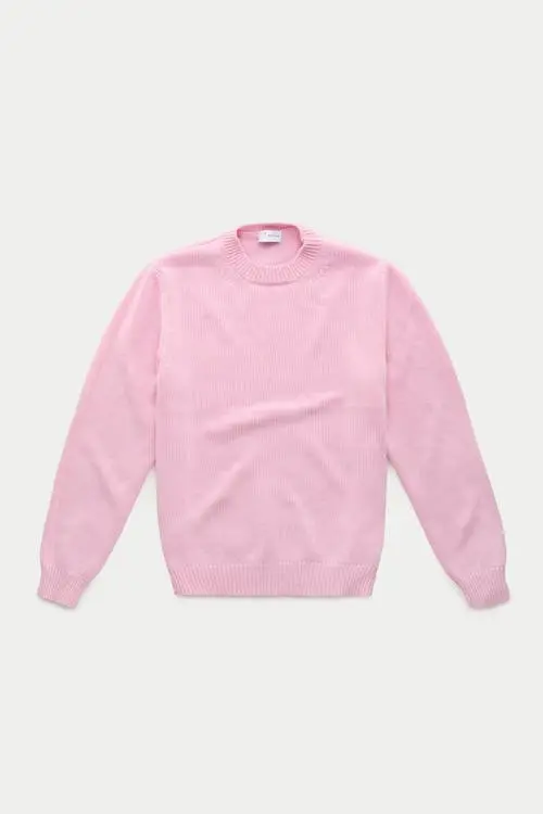 WOLF VS. GOAT (WVG) Cashmere Crewneck Sweater - Rosa