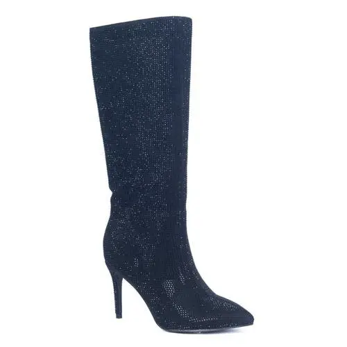 LAUREN LORRAINE Jemma Knee High Boots - Black