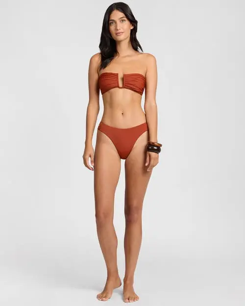 Onia Isla Bandeau Bikini Top - Picante