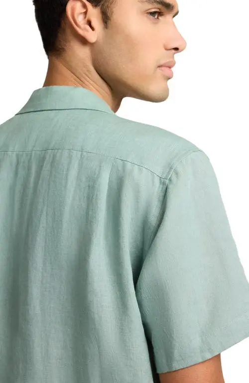 Onia Linen Pintuck Camp Shirt
