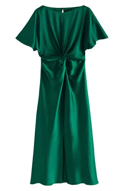 NEXT Center Twist Satin Midi Dress