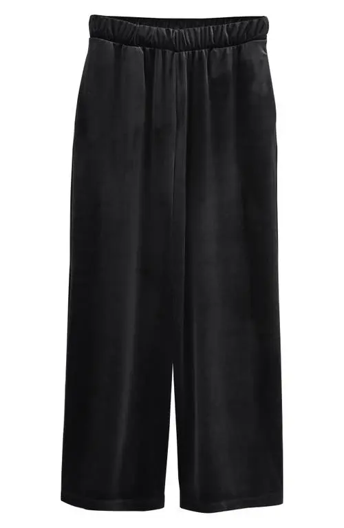 NEXT Velvet Wide Leg Pants - Black