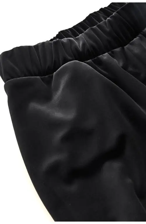 NEXT Velvet Wide Leg Pants - Black