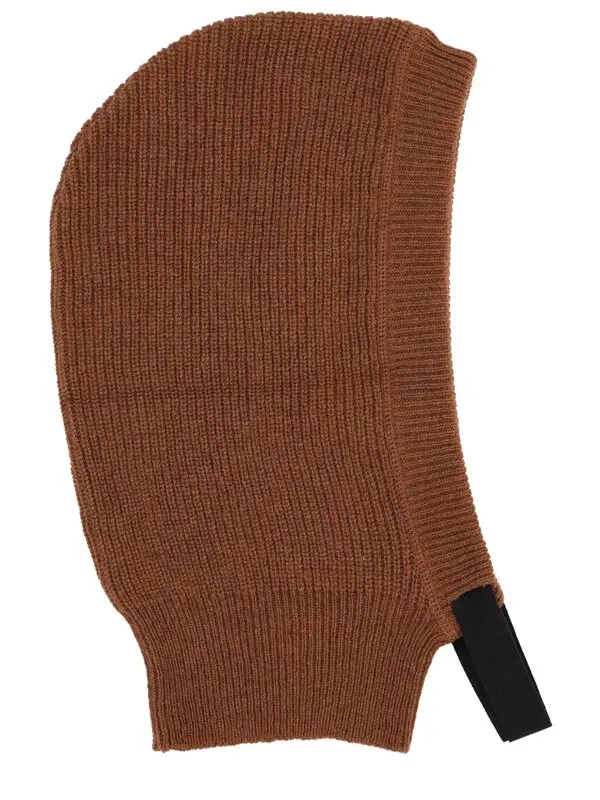 MARGARET HOWELL Knitted Hood - Brown