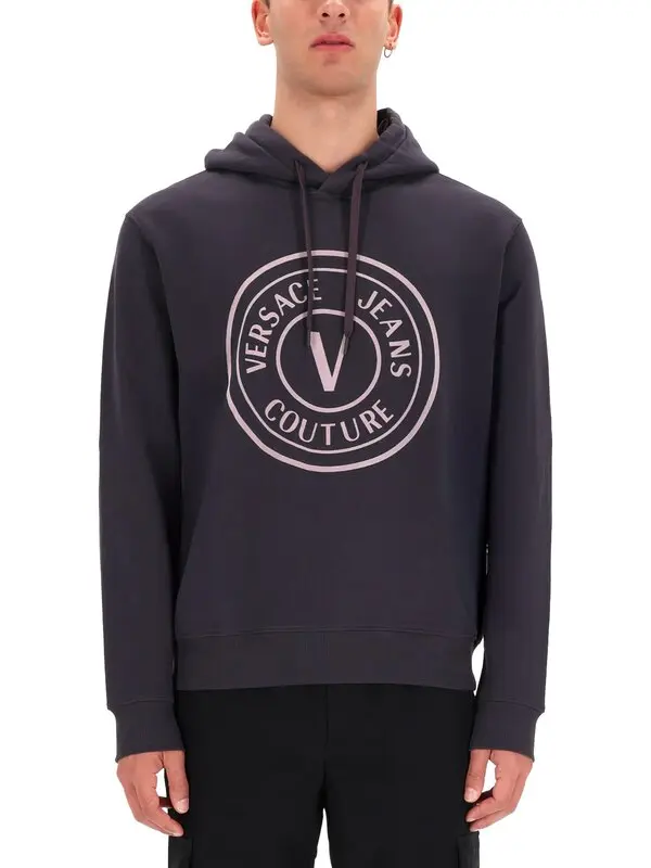 Versace Sweatshirt With Logo - Grey