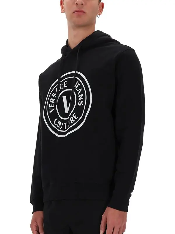 Versace Sweatshirt With Logo - Black