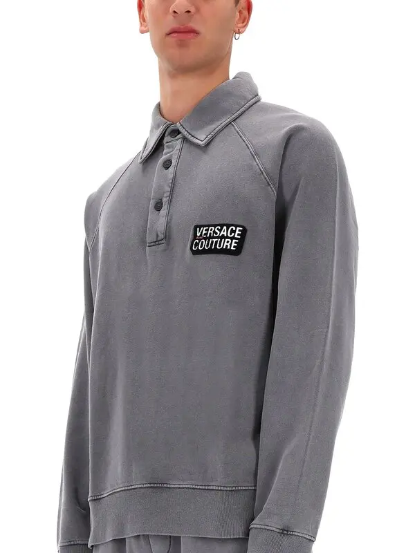Versace Logo Sweatshirt - Grey
