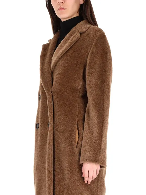 Max Mara Roseto Midi Coat - Brown