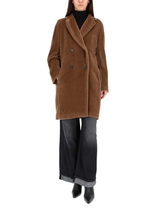 Max Mara Roseto Midi Coat - Brown