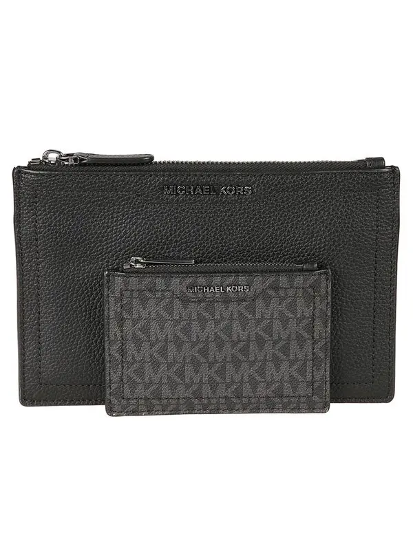Michael Kors Hudson Dual Pochette Set - Black