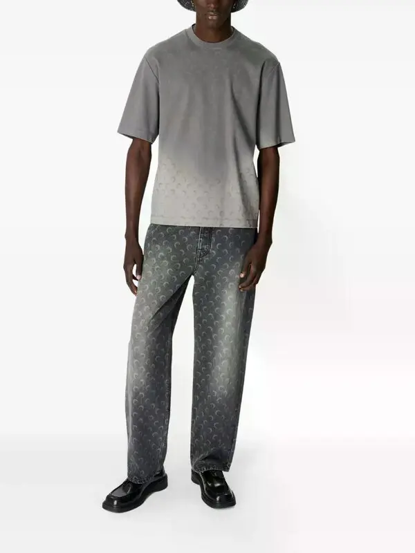 MARINE SERRE Moon Print Denim Jeans