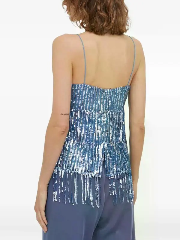 SAMSOE SAMSOE Sequin Fringed Top