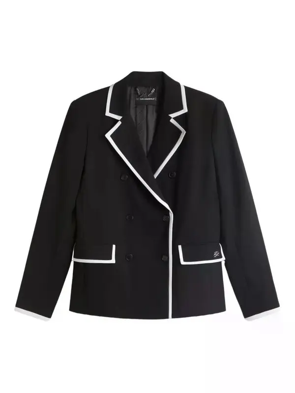 Karl Lagerfeld Double-breasted Trim Coat