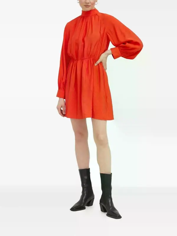 SAMSOE SAMSOE Tie-neck Mini Dress