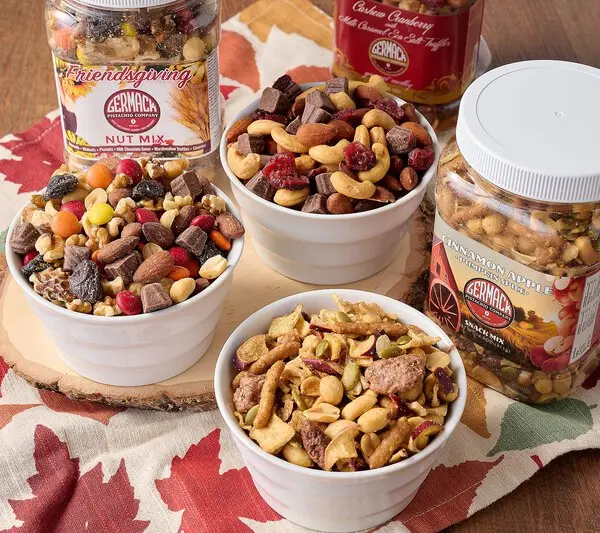 GERMACK Jar Thanksgiving Mixed Nut Set - One-color