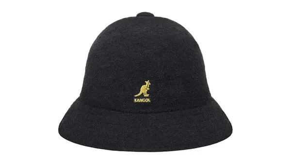 KANGOL Bermuda Bucket Hat - Black/gold