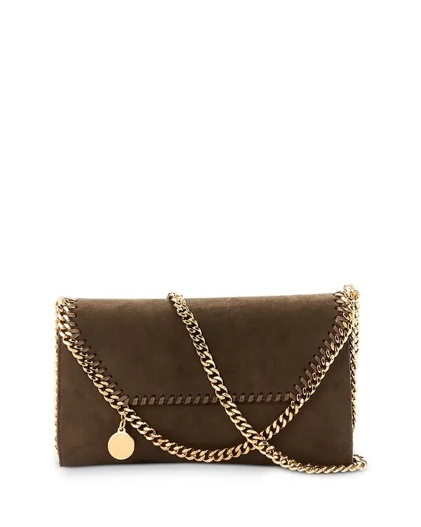 Stella McCartney Falabella Chain Wallet - Moka
