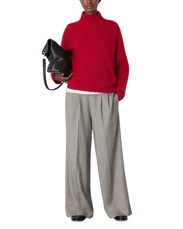 Whistles Split Funnel Knit Sweater